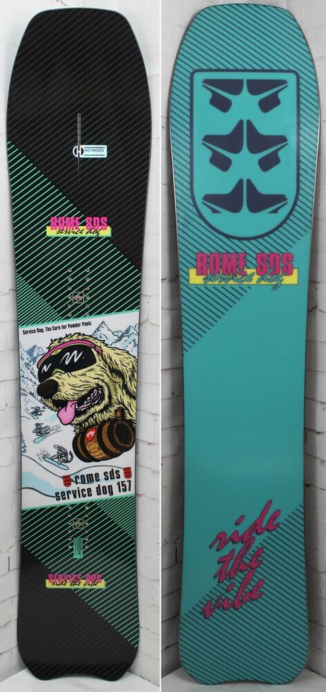 Rome SDS Service Dog Mens Snowboard Size 157 cm, Directional Powder 2024 - 77816 | SidelineSwap