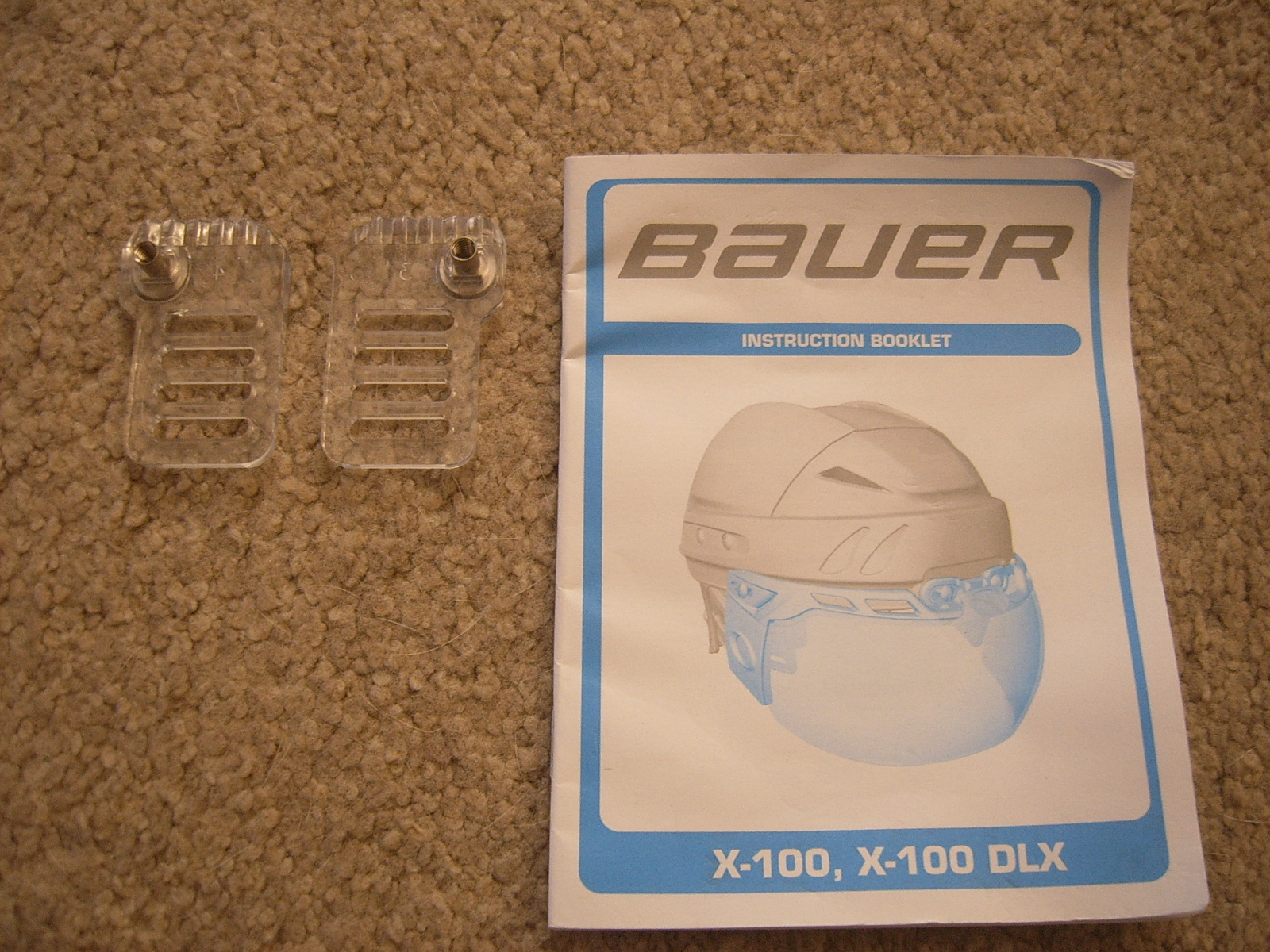 Brand New Original Bauer DX100 & DLX100 Hockey Helmet Visor Side Clip ...