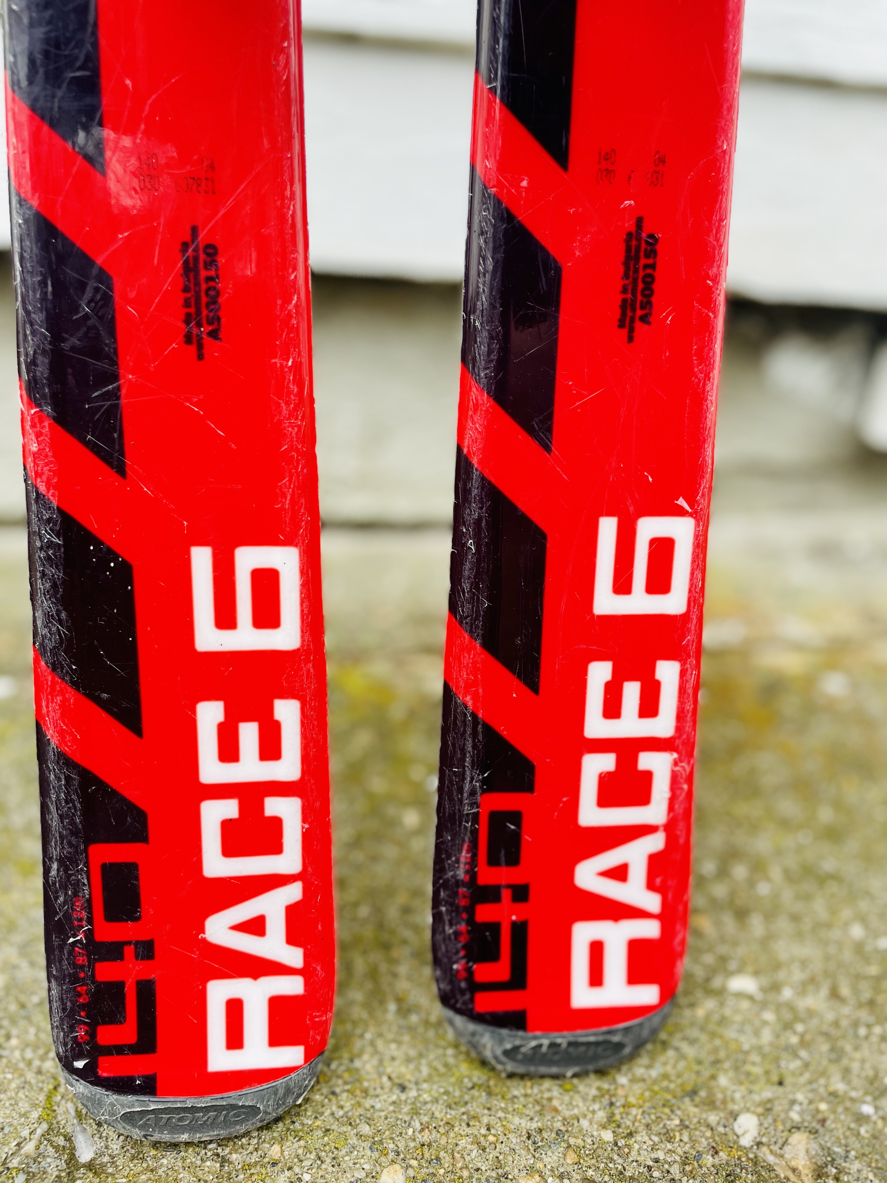 Used Atomic Race 6 (140 cm) Skis With Bindings | SidelineSwap