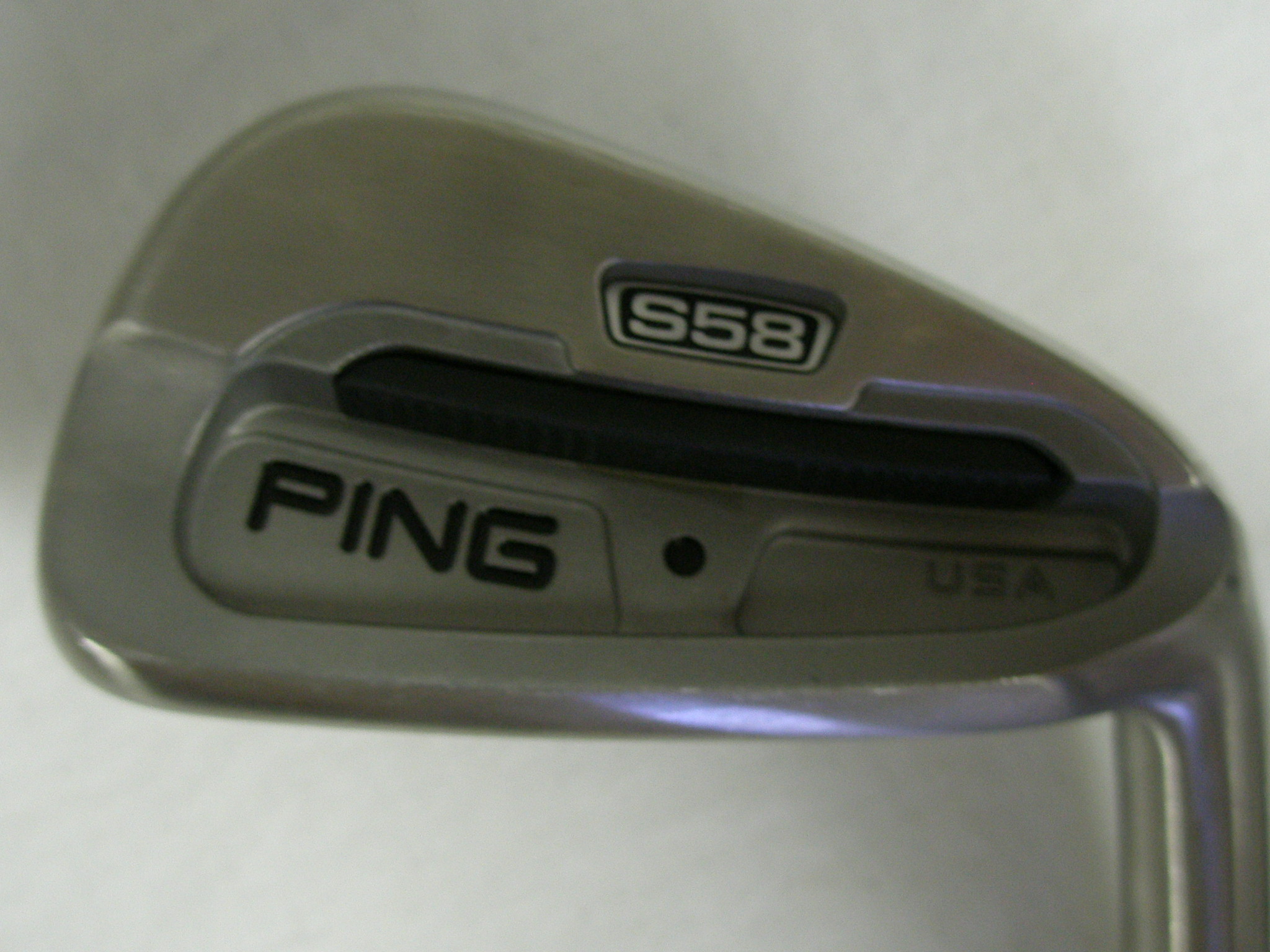 Ping S58 9 iron Black Dot (Steel Rifle Stiff) 9i S-58 Golf Club ...