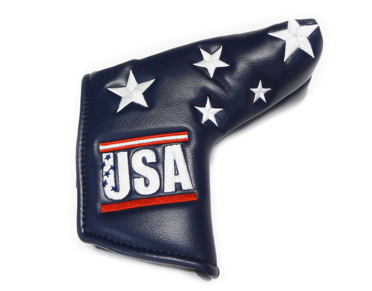 NEW PRG USA Navy Magnetic Blade/Boot Putter Headcover | SidelineSwap