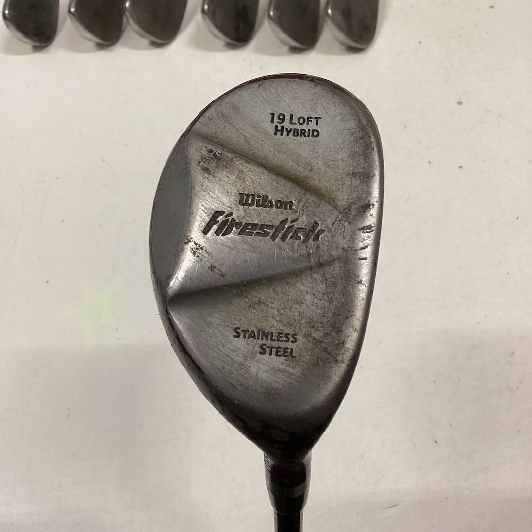 Used Wilson Fire Stick 6 Piece Regular Flex Steel Shaft Men's Package ...