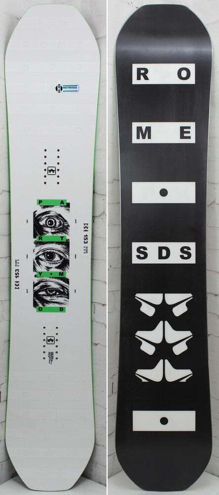 Rome SDS Party Mod Men's Snowboard, Size 153 cm, True Twin, 2024 ...