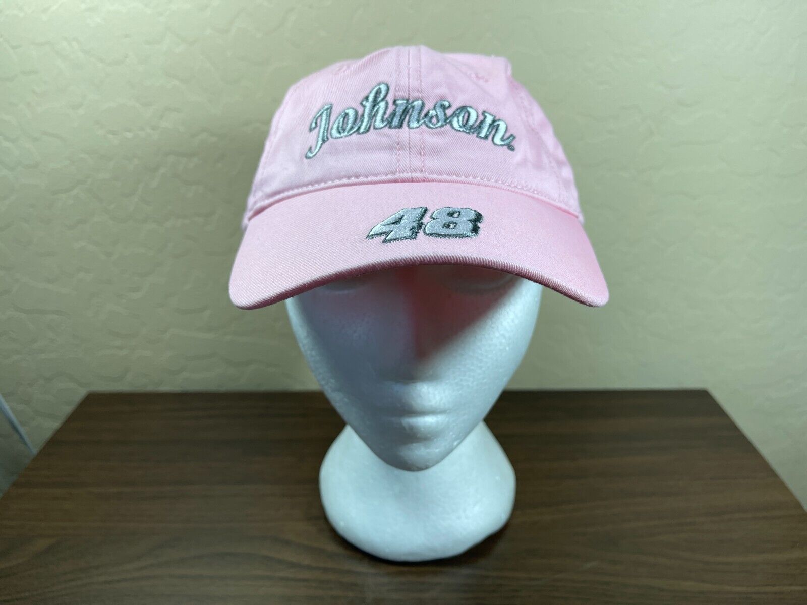 Nascar Jimmie Johnson #48 TEAM LOWE'S RACING Pink Adjustable Strap Cap ...