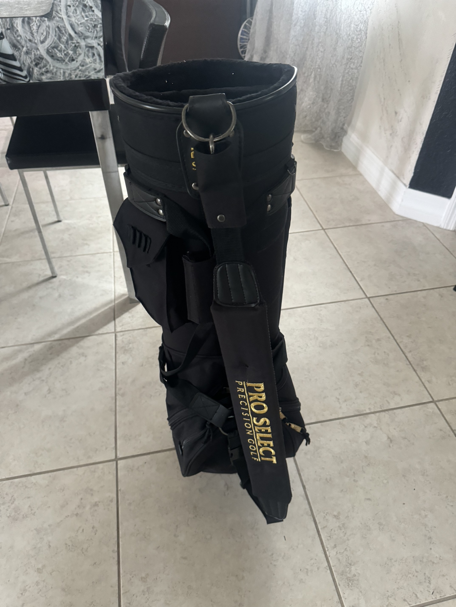 Golf cart bag by pro select golf , comes with rain cover , shoulder ...