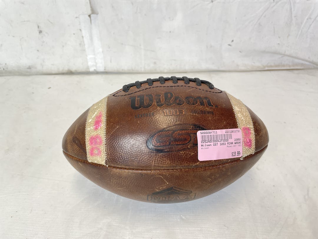 Used Wilson Gst 1003 Leather Collegiate Nfhs Football Wtf1003 ...