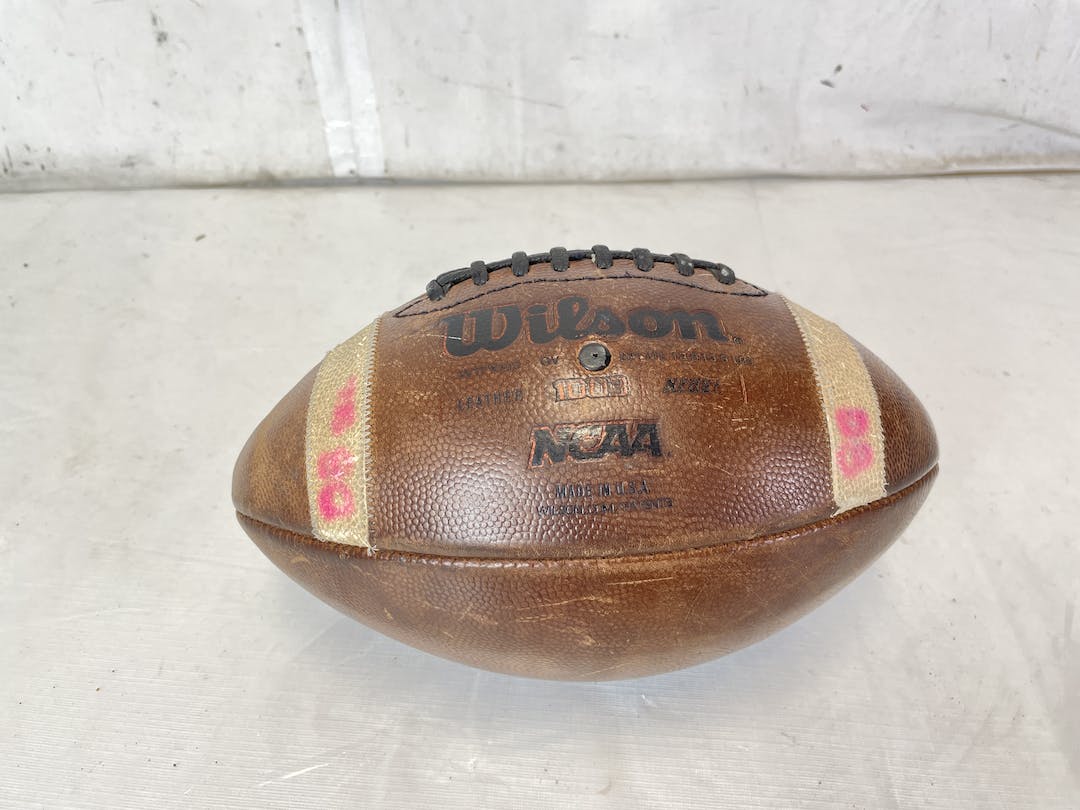 Used Wilson Gst 1003 Leather Collegiate Nfhs Football Wtf1003 ...