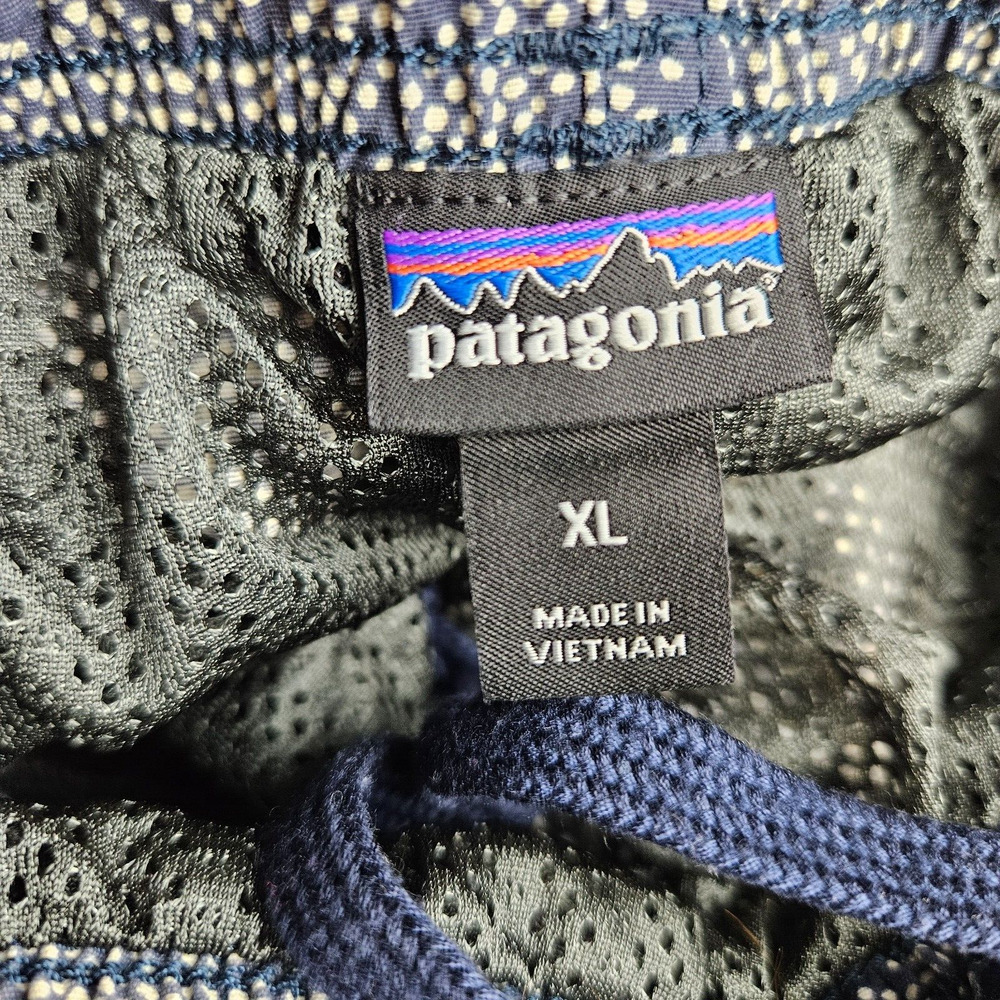 Patagonia Boys Board Shorts Size XL Gray Print Swim Trunks Mesh Liner ...