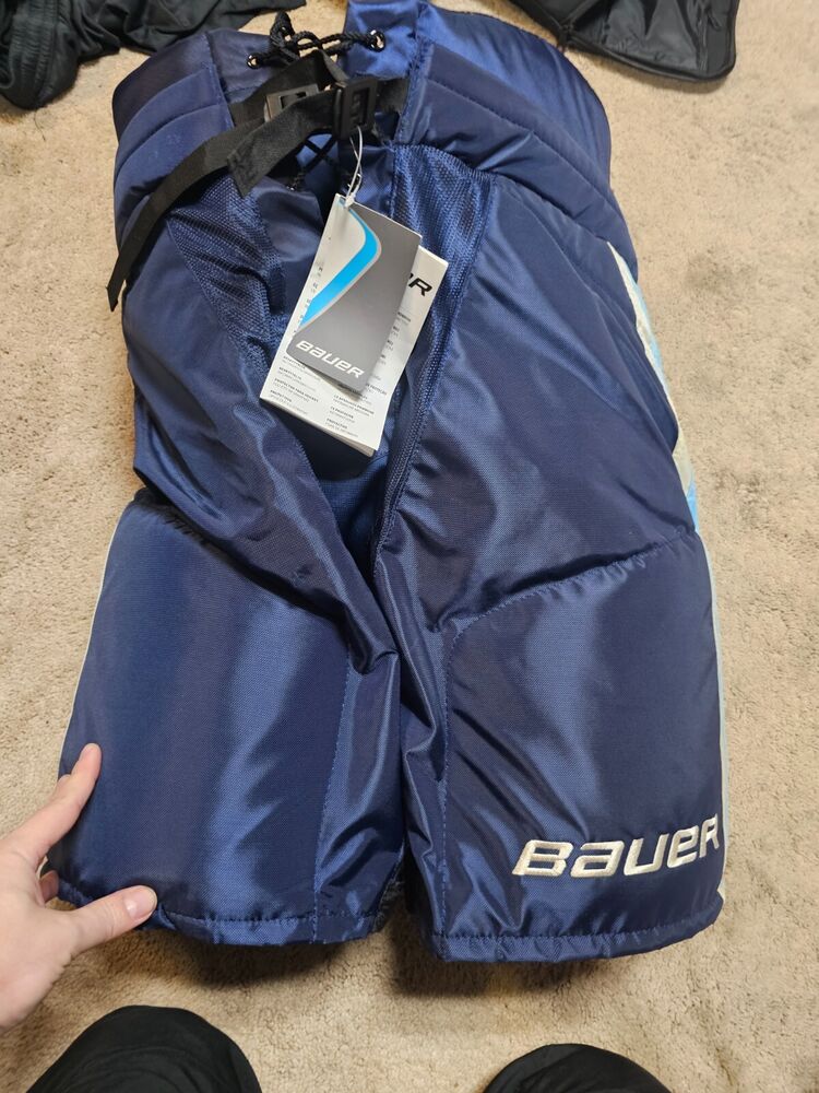 PITTSBURGH PENGUINS Bauer Blue XL NEW NHL Pro Stock Game Issued Pants ...