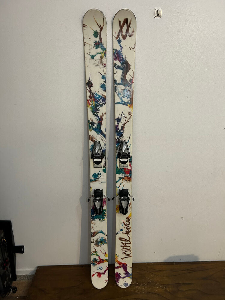Volkl Kiku Women's Rocker Twin Tip Downhill Skis 178 cm. Tyrolia ...