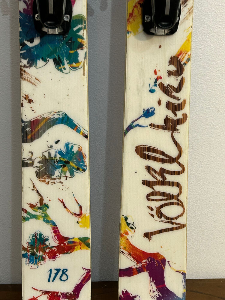 Volkl Kiku Women's Rocker Twin Tip Downhill Skis 178 cm. Tyrolia ...