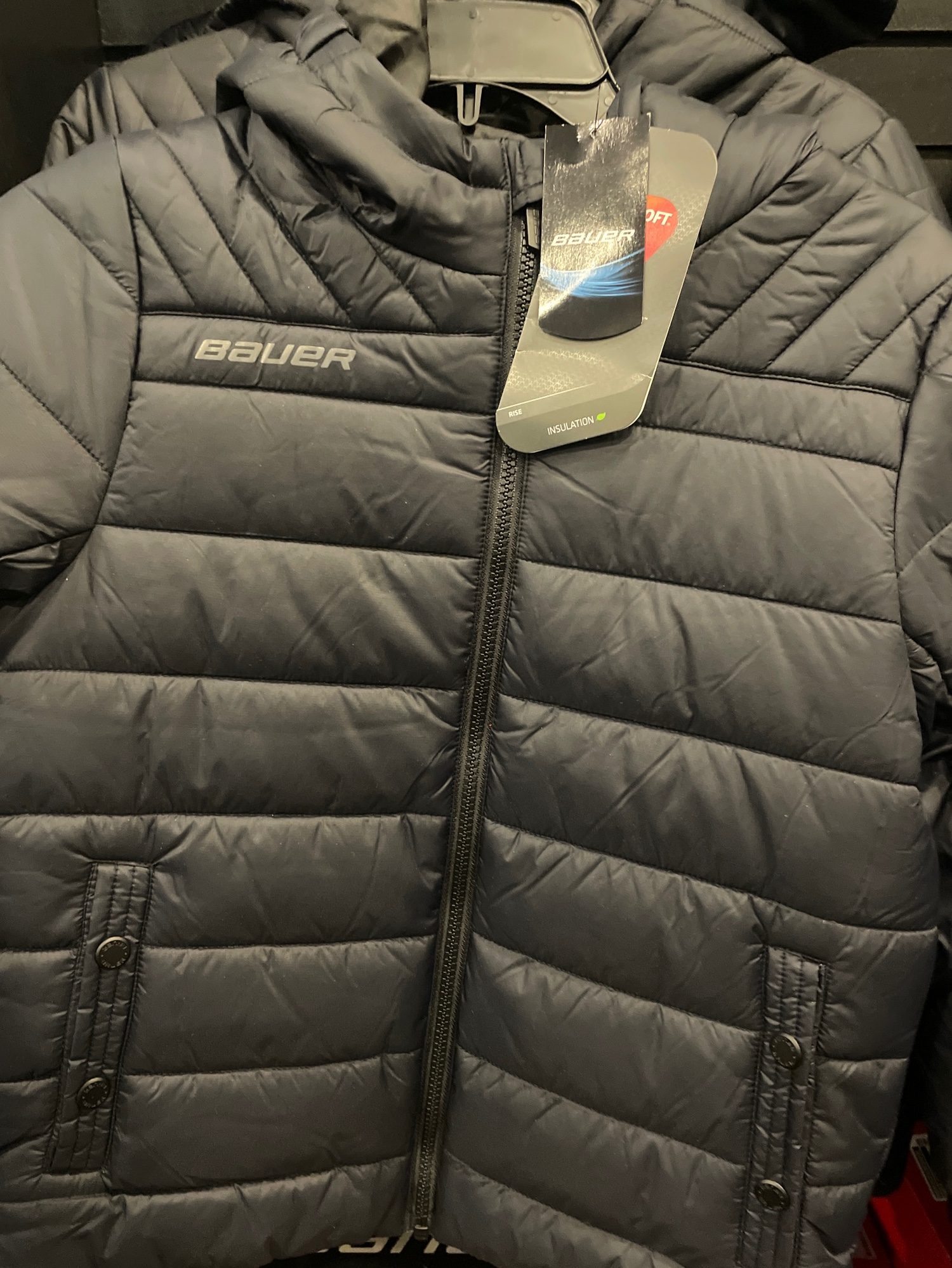 Bauer Hooded Puffer Jacket Youth Large | SidelineSwap
