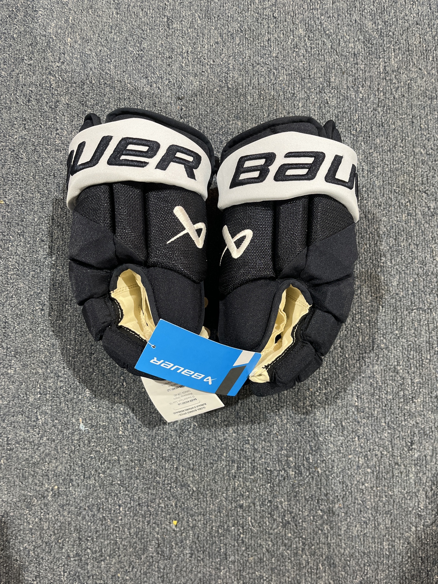 New Navy (WC) Colorado Avalanche Bauer Hyperlite Pro Stock Gloves MAKAR ...