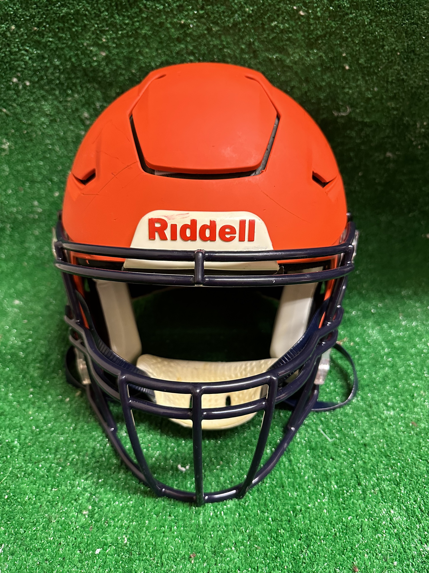 Adult Large - Riddell Speedflex Football Helmet - Matte Orange ...