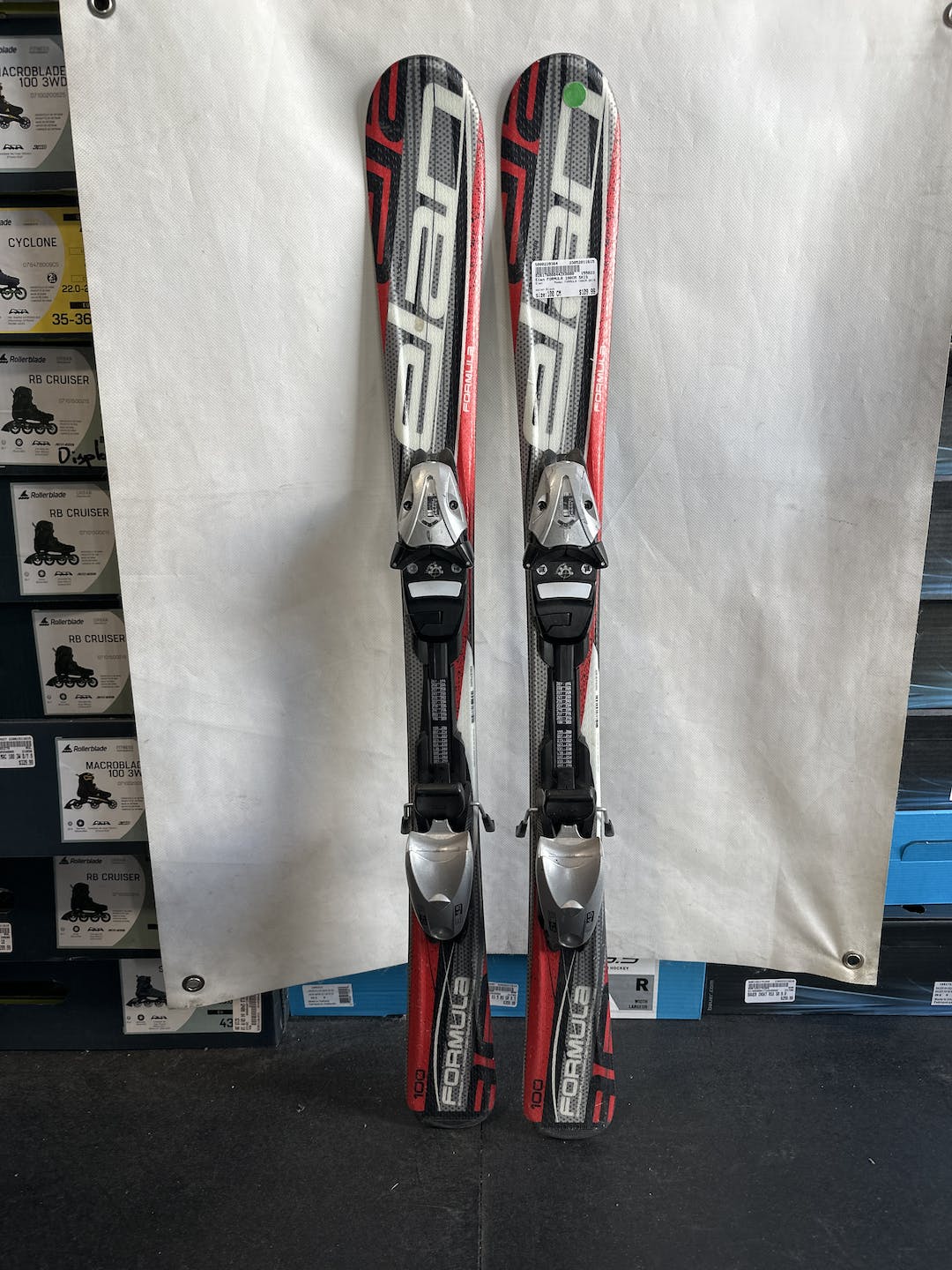 Used Elan Formula 100cm Skis 100 Cm Boys' Downhill Ski Combo | SidelineSwap