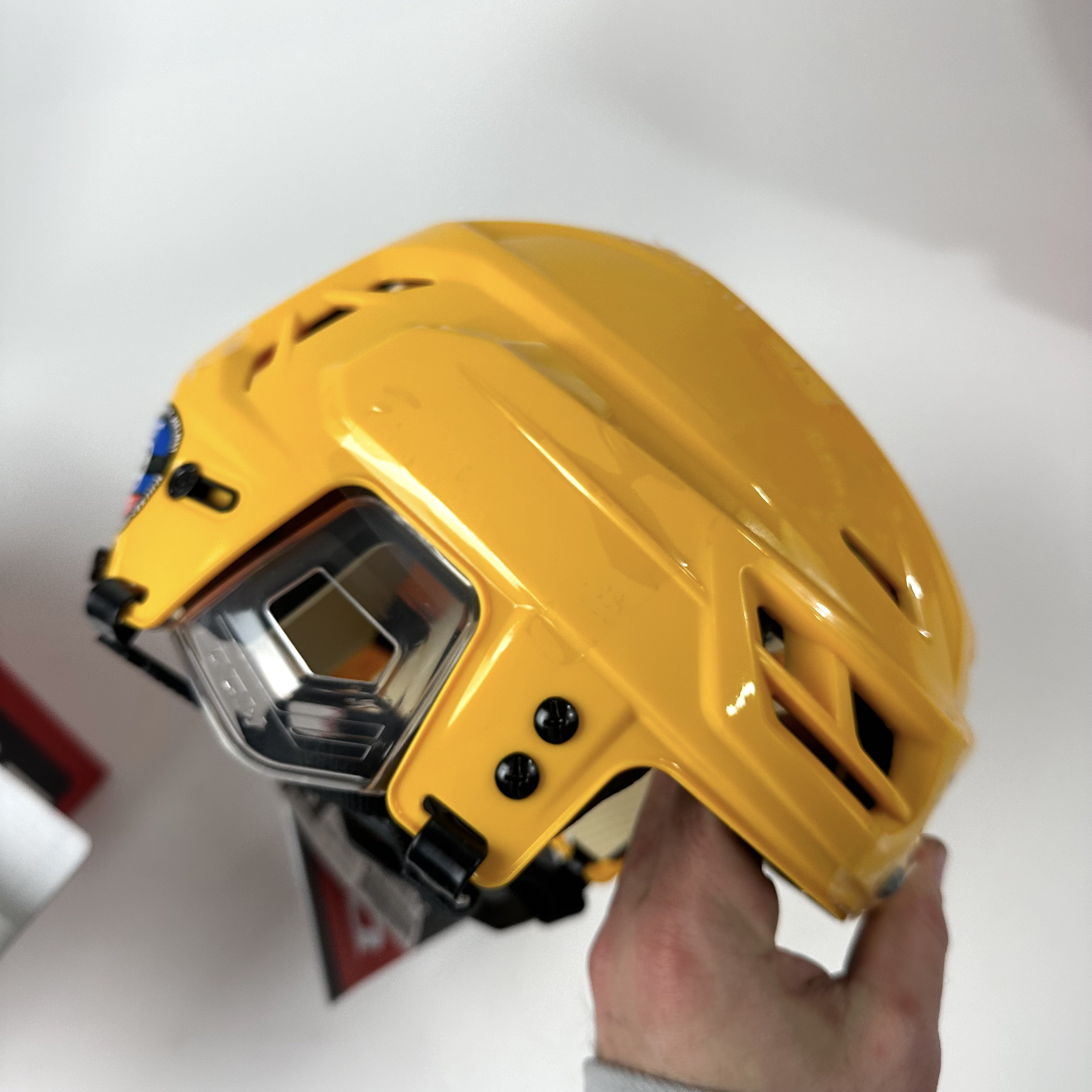 Brand New CCM Tacks 110 Helmet in Box - Sunflower Yellow - Small - # ...