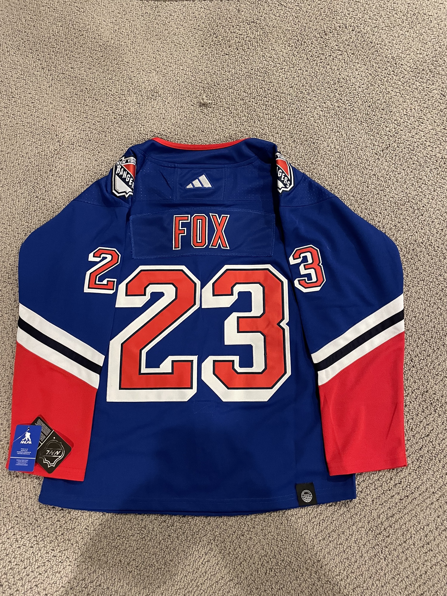 Adam Fox New York Rangers reverse retro jersey size 50/medium ...