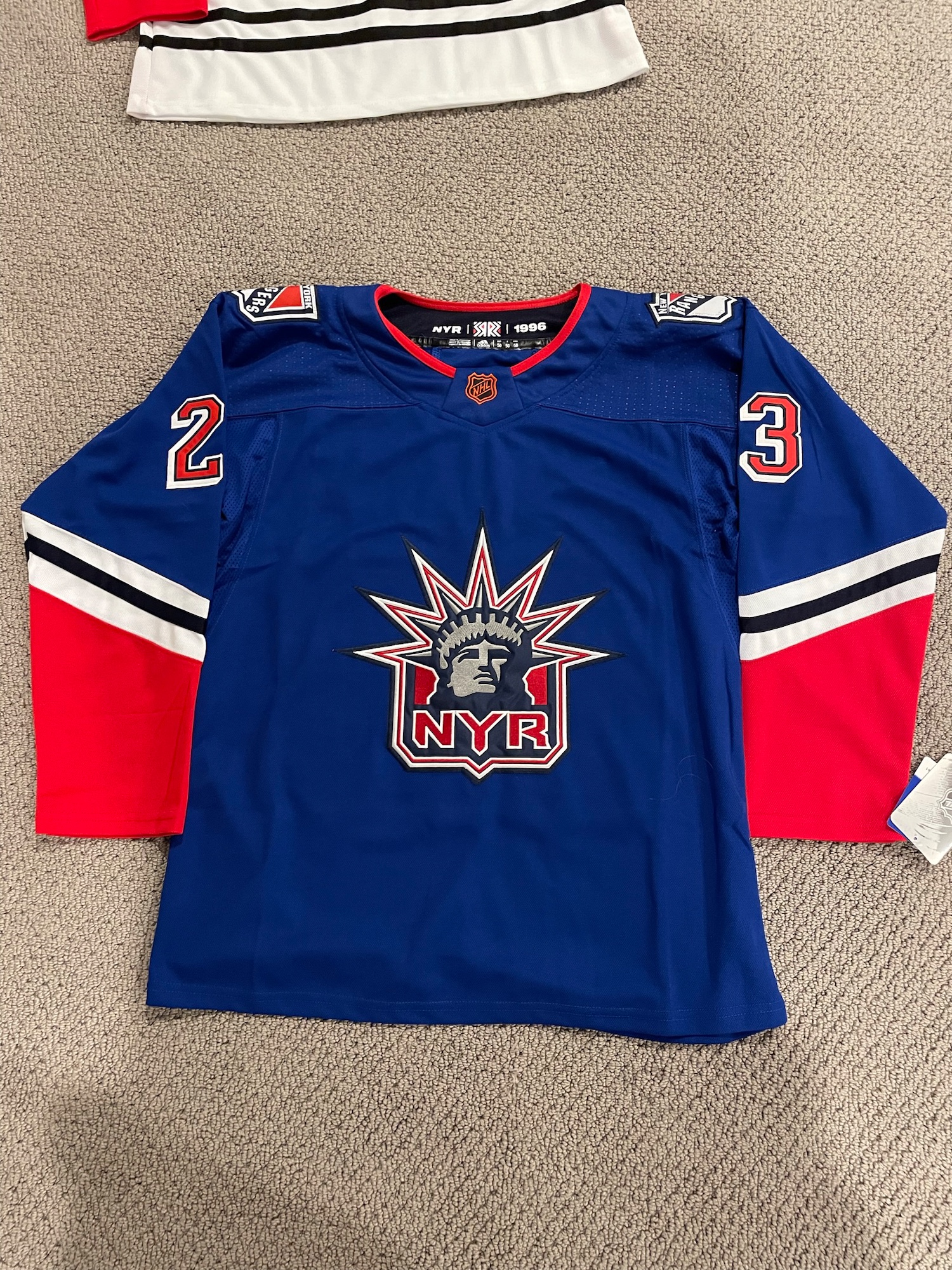 Adam Fox New York Rangers reverse retro jersey size 50/medium ...