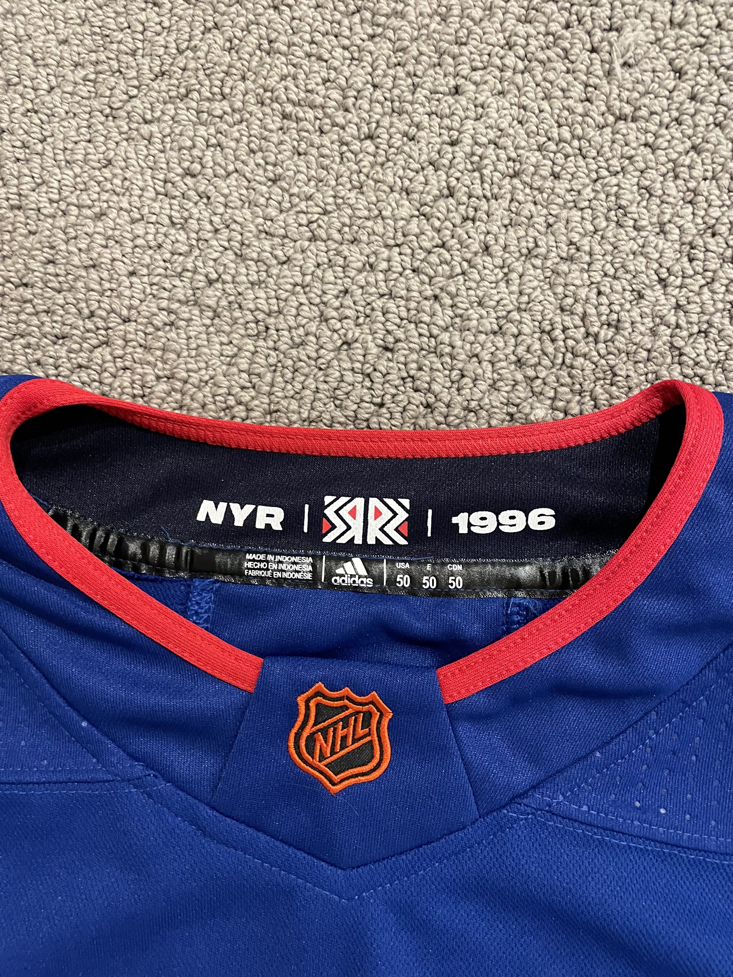 Adam Fox New York Rangers reverse retro jersey size 50/medium ...