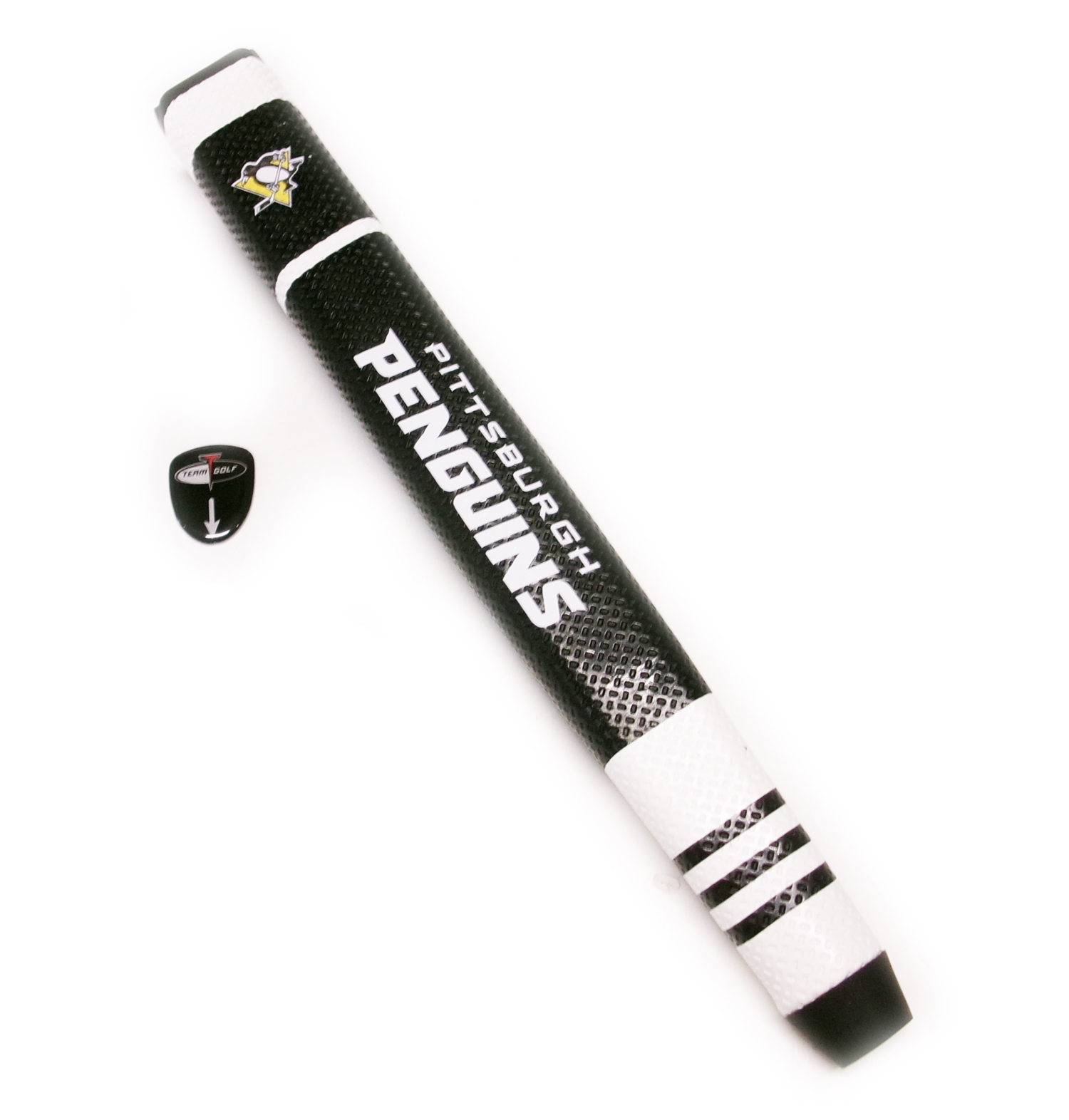 NEW Team Golf Pittsburgh Penguins Black/White Jumbo Putter Grip w ...