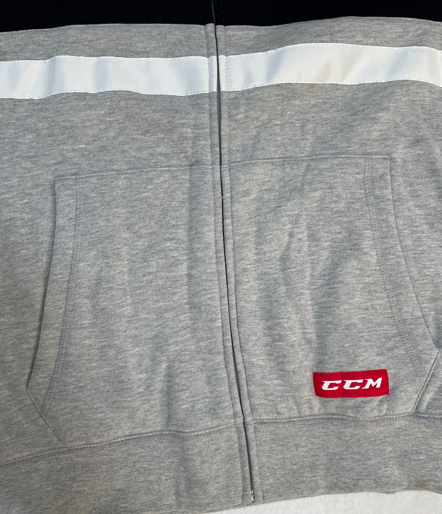 NEW CCM Badge Heritage Full Zip Hoodie, Senior Large | SidelineSwap