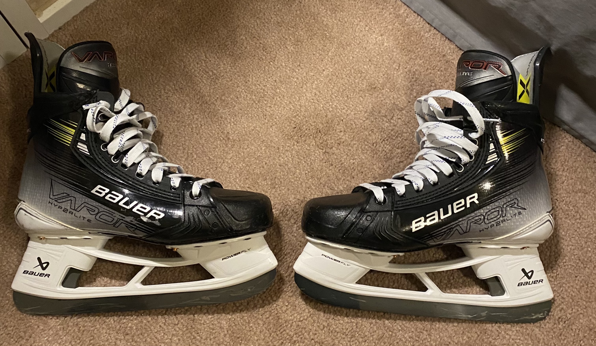 Bauer Vapor Hyperlite 2 Hockey Skates Size 8 Fit 1 w/Superfeet + New ...