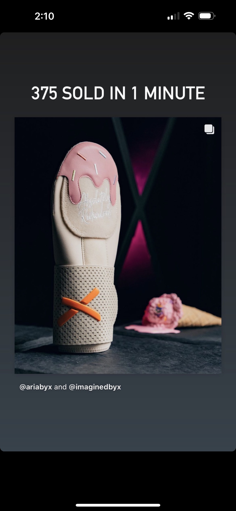 Absolutely Ridiculous Strawberry Ice Cream Elbow Guard and Sliding Mitt ...