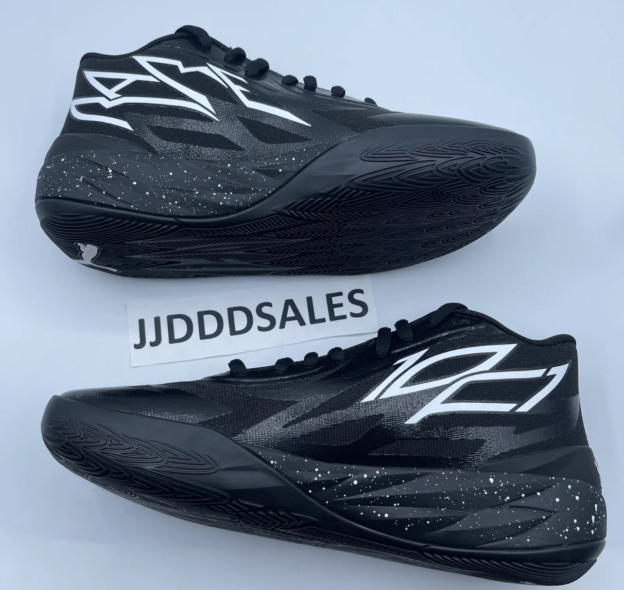 Puma MB.02 OREO Lamelo Ball Black White Men's Basketball Shoes 379420 ...