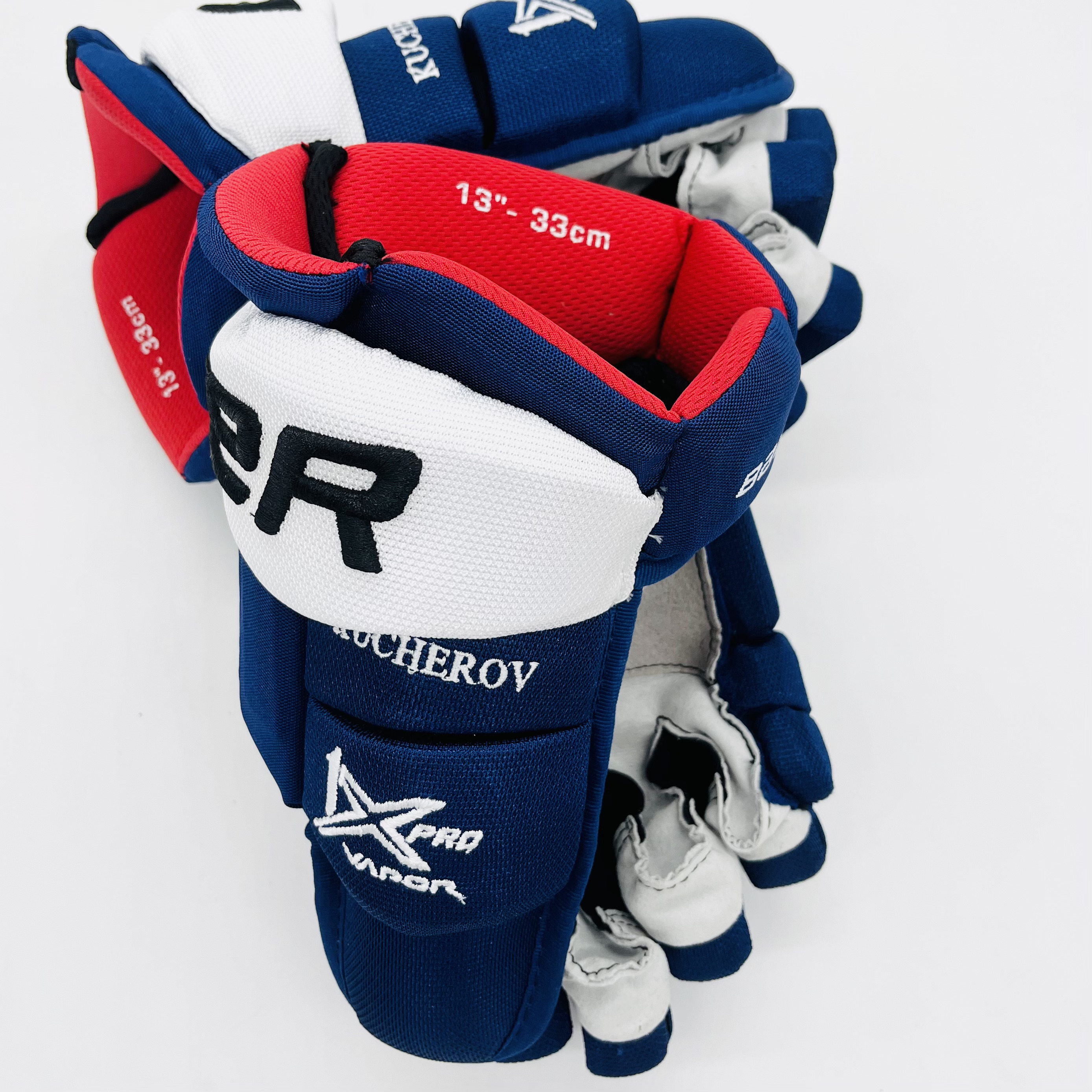 New Bauer Vapor 1X Pro Hockey Gloves-13"-Grey Clarino Palms | SidelineSwap