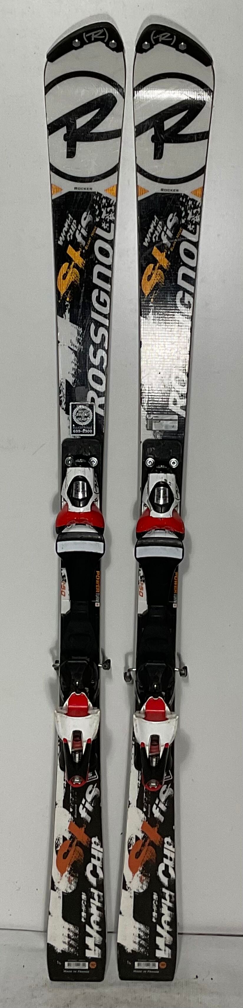 Used Kids Rossignol 150cm Radical World Cup SL Skis With Rossignol Hero ...