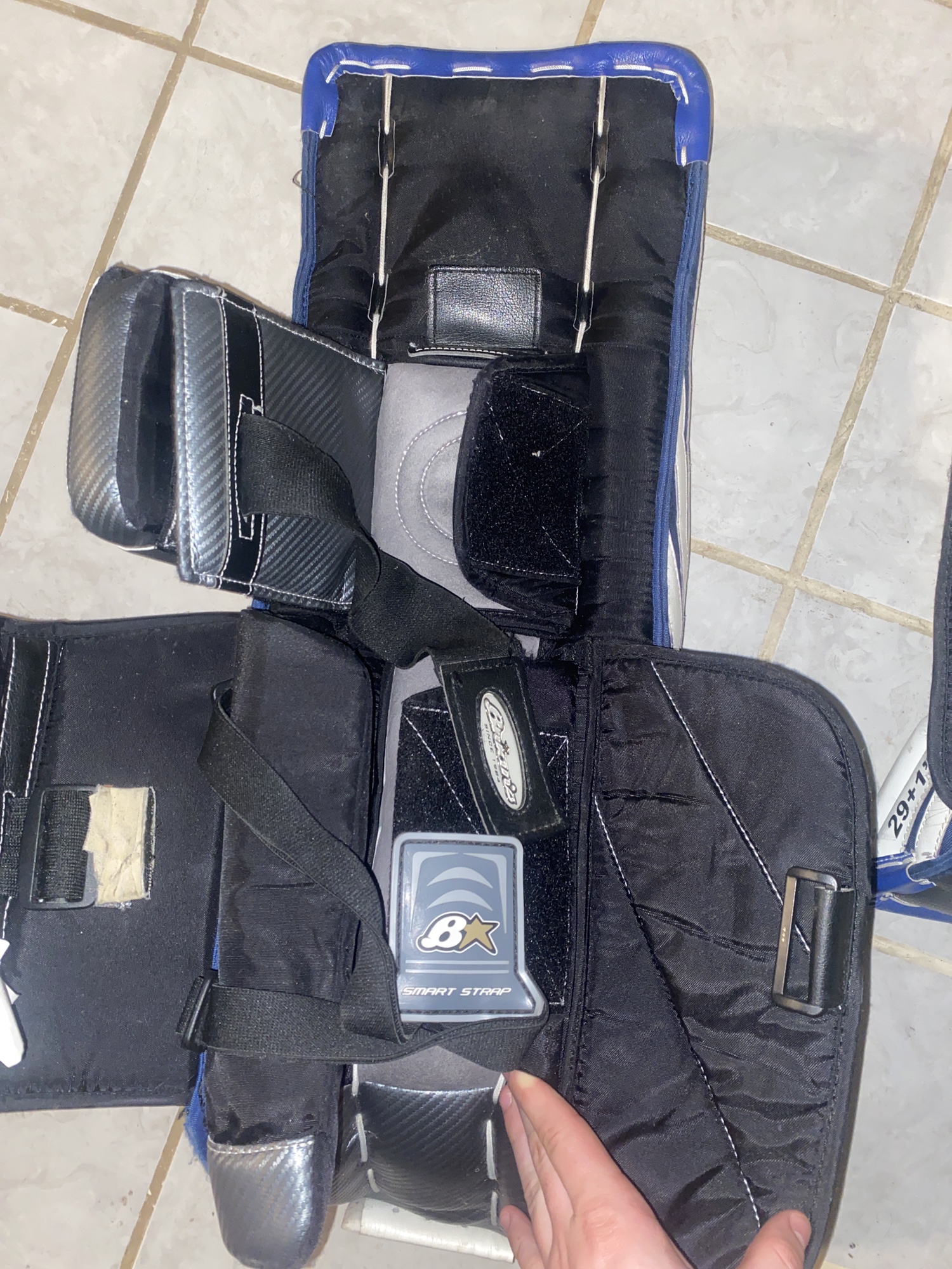 Blue Used 29" Brian's Subzero 7.0 Pro Stock Goalie Leg Pads | SidelineSwap