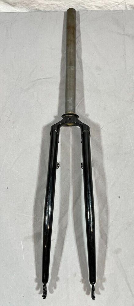 Vintage Lugged Black CrMo 700C Touring Bike Fork 295mm 1" Threadless ...