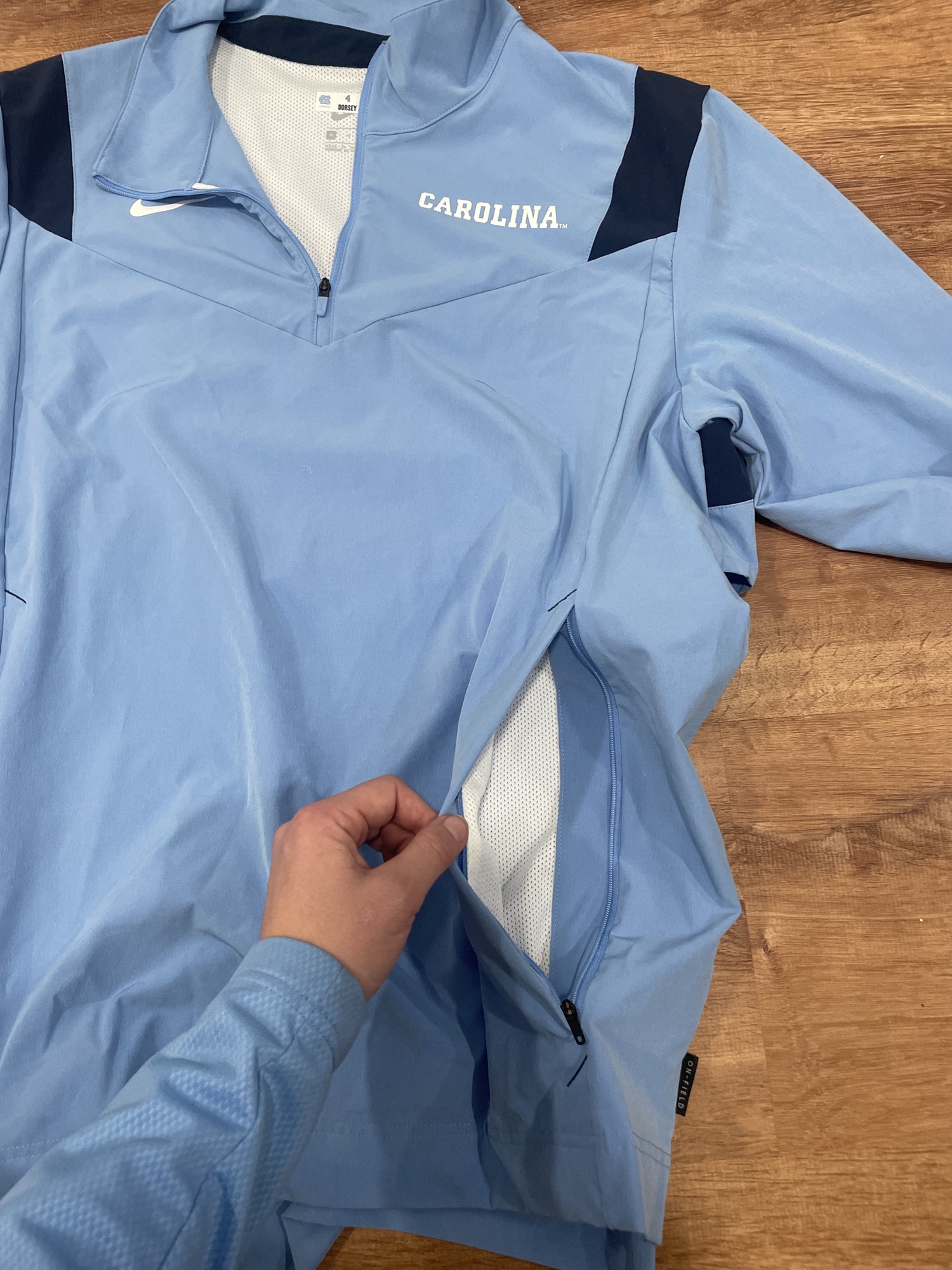 UNC Lacrosse Nike Waterproof Jacket | SidelineSwap