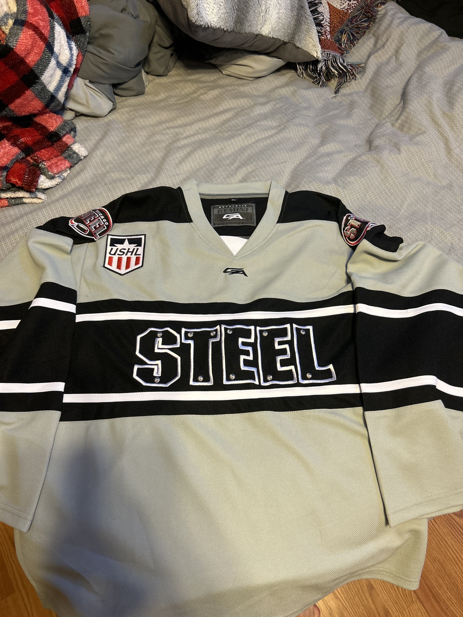USHL Chicago Steel Gray Jersey | SidelineSwap