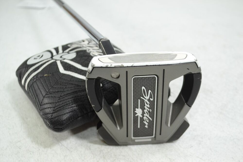LEFT HANDED TaylorMade Spider EX Platinum Slant 34" Neck Putter Steel ...