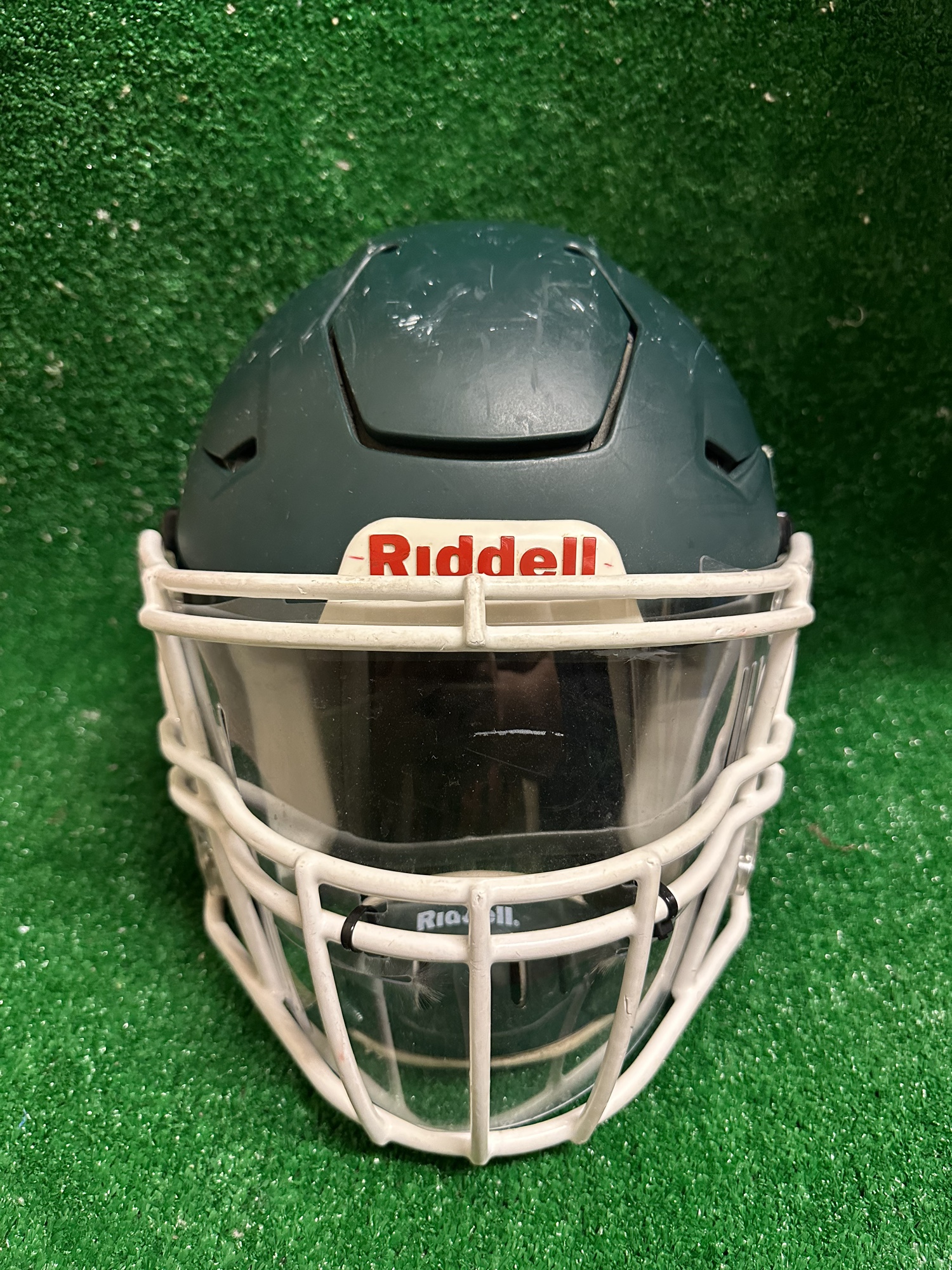 Adult Medium - Riddell Speedflex Football Helmet - Matte Green ...
