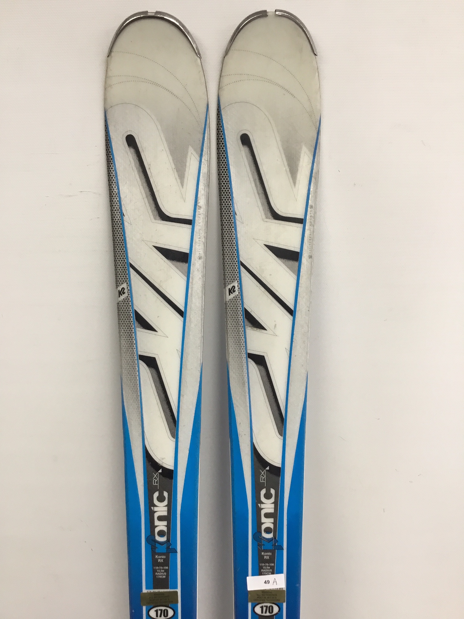 170 K2 Konic RX skis | SidelineSwap