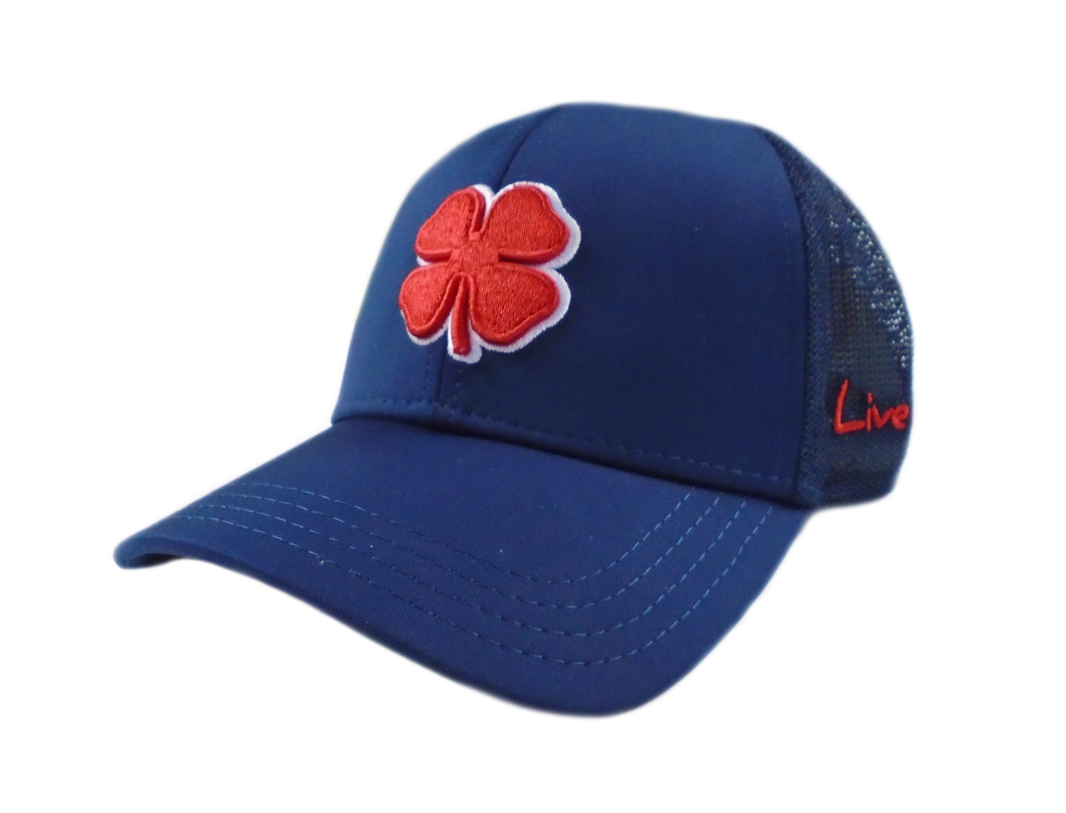 NEW Black Clover Premium Clover #10 Mesh Navy/Red Fitted S/M Hat/Cap ...
