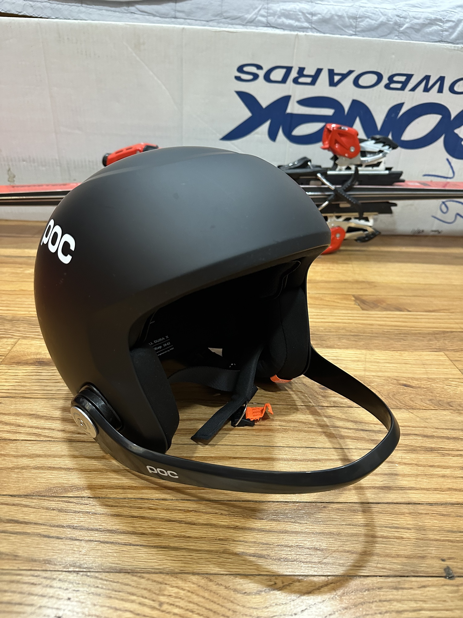 Unisex XL POC SKULL DURA X Helmet FIS Legal w/breakaway POC Maxilla ...