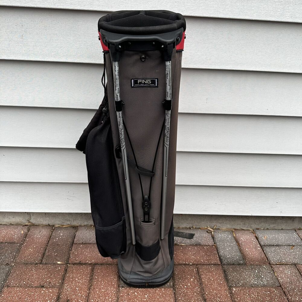 Ping L8 Golf Bag 4 Way Divider Dual Strap Stand Carry Bag Red Black ...