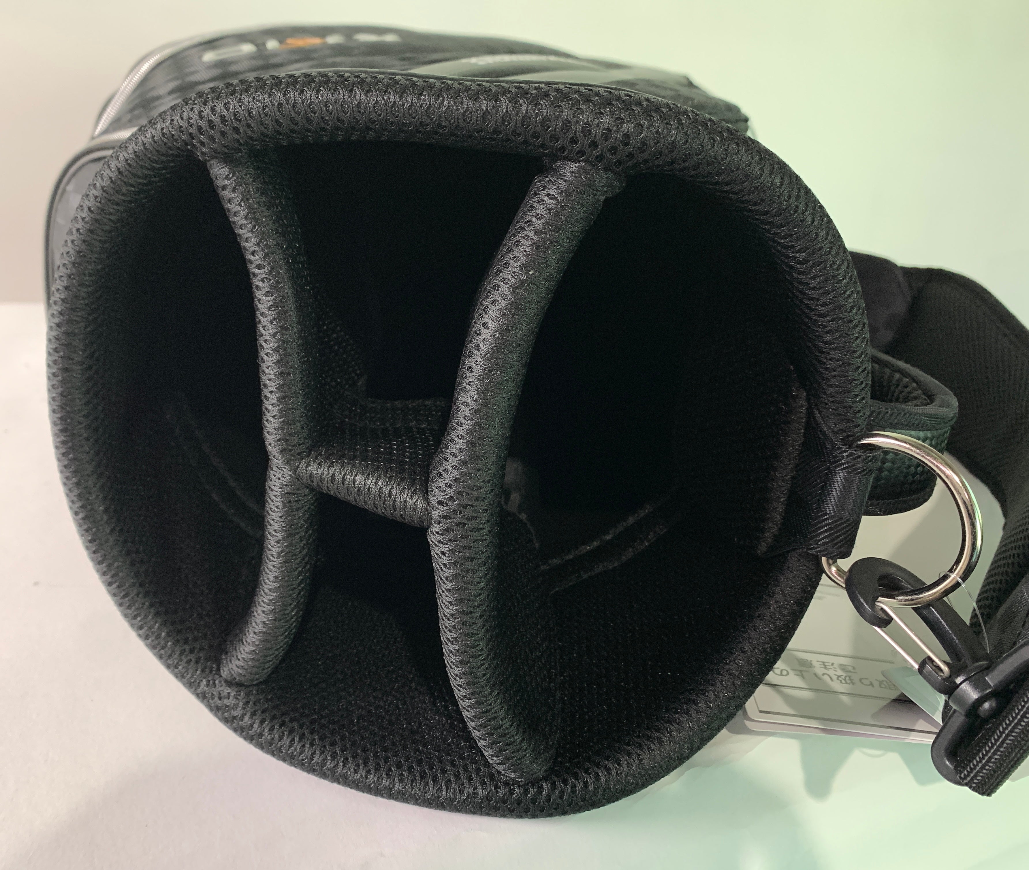 XXIO Lightweight Caddy Cart Bag Black 4-Way Divide Single Strap Golf ...