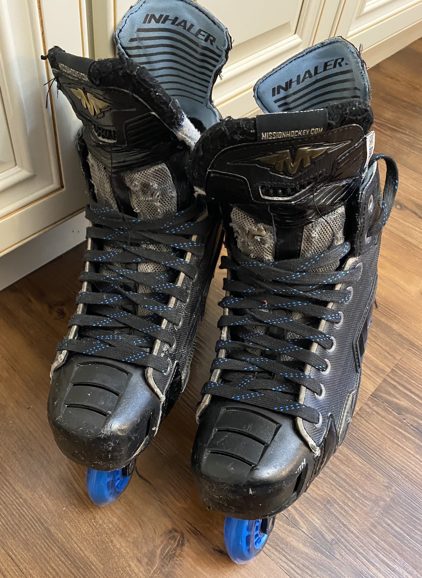 Mission Inhaler DS1 Inline Roller Hockey skate Sz 10 HiLo Magnesium ...