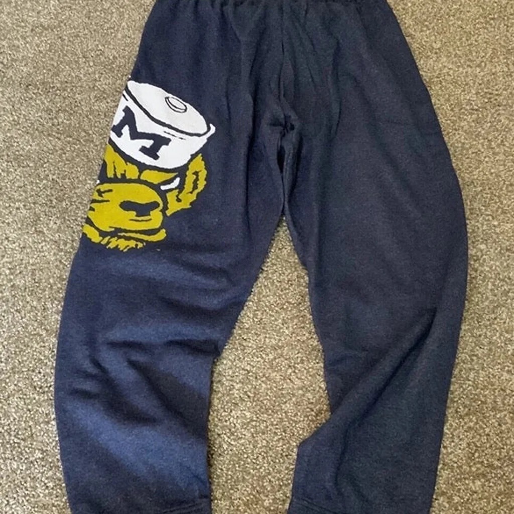 NWT men's XL Nike Michigan wolverines vault logo Fleece sweatpants FTBL ...