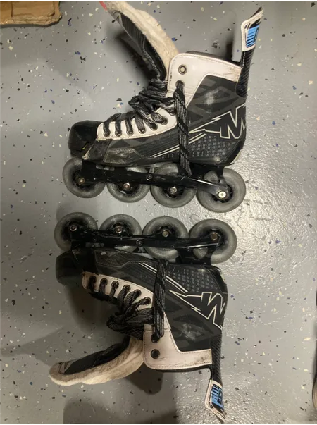 Senior Used Mission Inhaler DS6 Hockey Skates Size 8 somewhat clacky ...