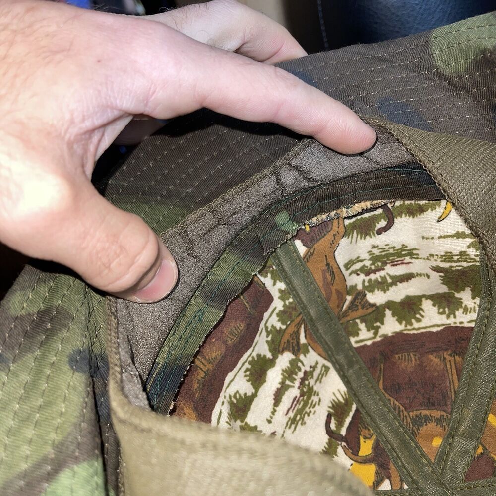 Vintage Original Jones Bucket Hat Cap Camo Water Resistant Sz Medium ...