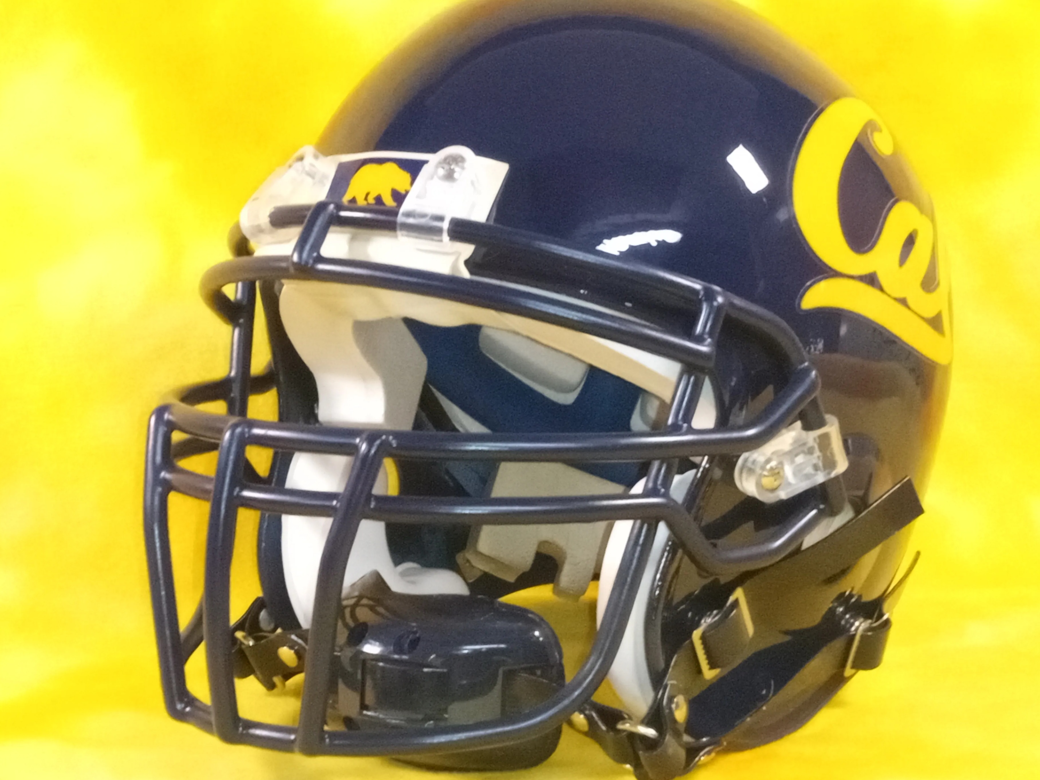Throwback Cal Golden Bears Super custom fullsize Schutt Air helmet ...