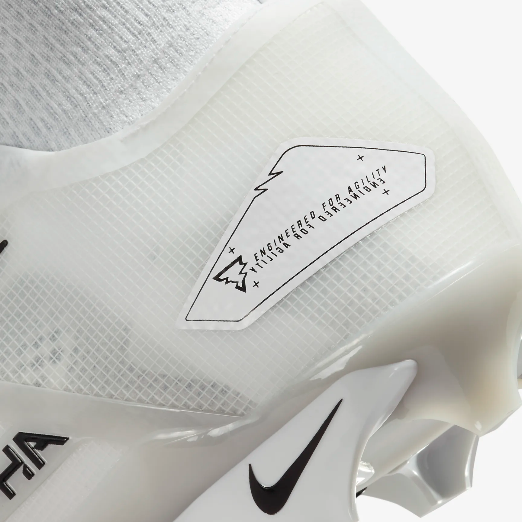 Nike Alpha Menace Elite 3 Mens Size 7 Pure Platinum CT6648-109 Football ...