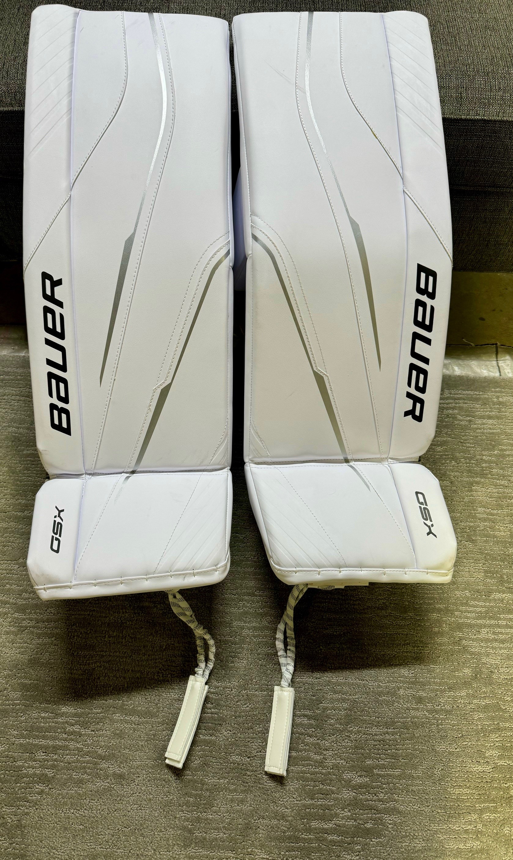 Like new—2023 Model Large Bauer Gsx Goalie Leg Pads upgraded with Pro ...