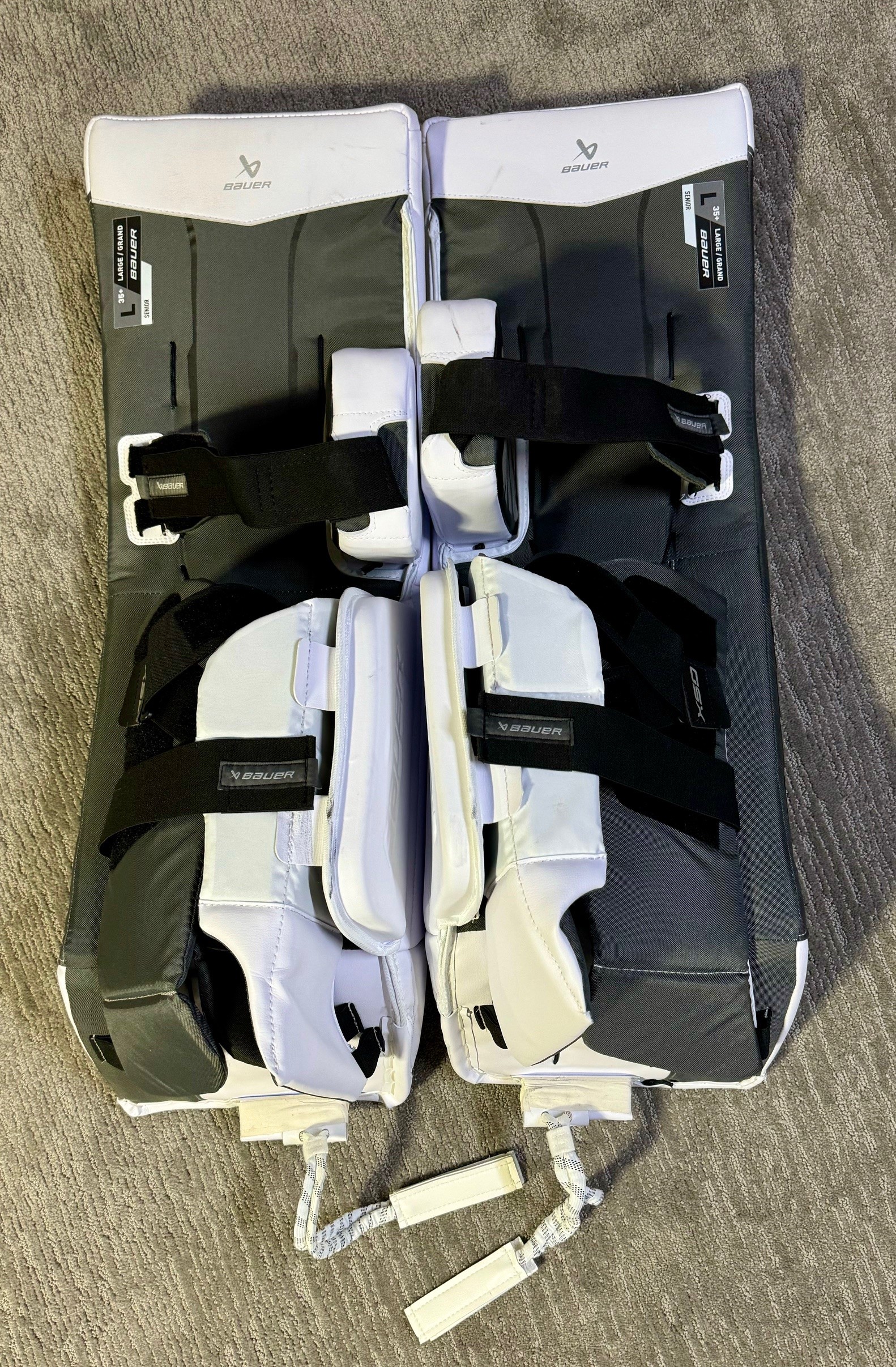 Like new—2023 Model Large Bauer Gsx Goalie Leg Pads upgraded with Pro ...
