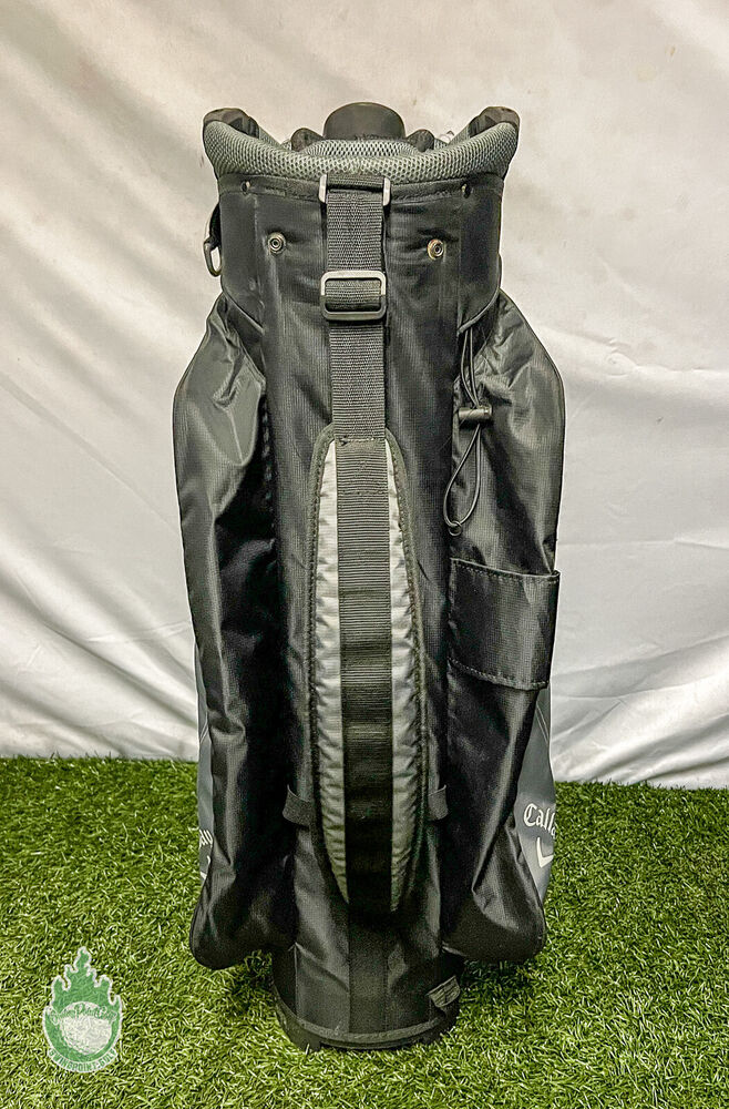 Used Callaway REVA 14-Way Golf Cart Carry Golf Bag Black/Grey ...